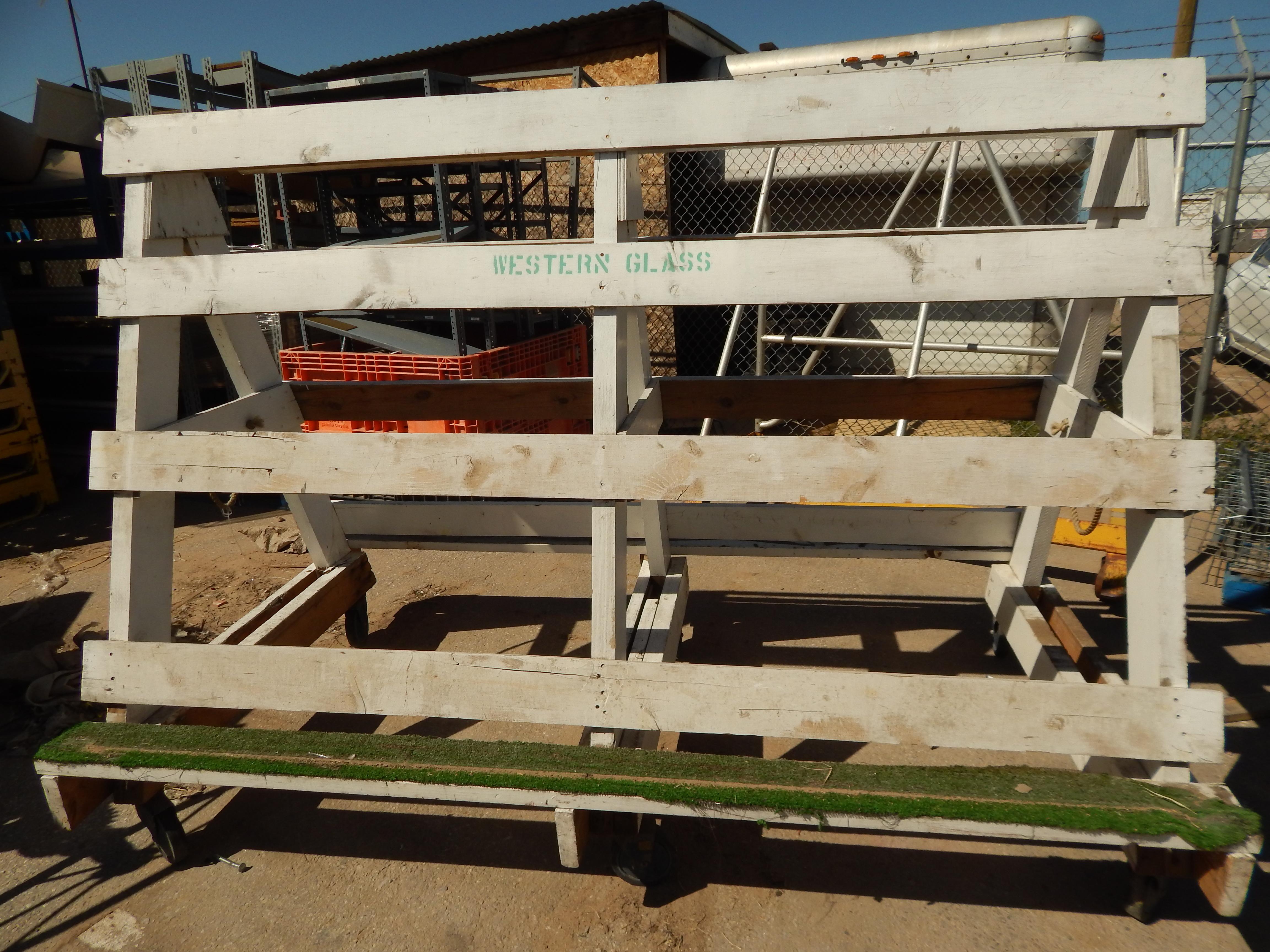 Sheet Glass Storage Rack Wood A Frame 68 T79903 Ebay
